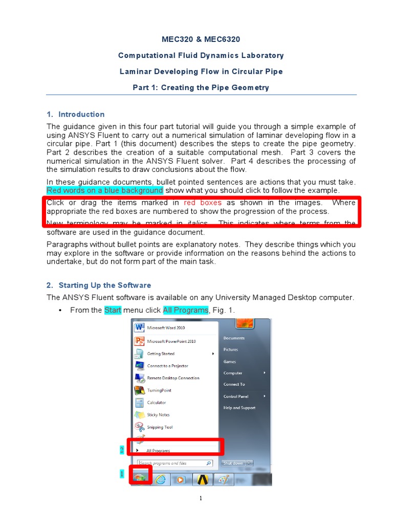 Ansys Fluent Guide - Creating Simple Geometries | PDF | Cartesian ...