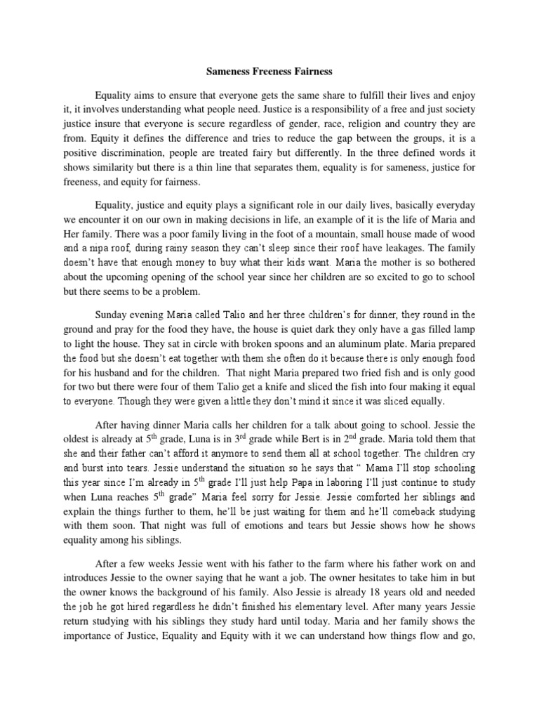 Sameness Freeness Fairness: TH RD ND | PDF | Justice | Crime & Violence