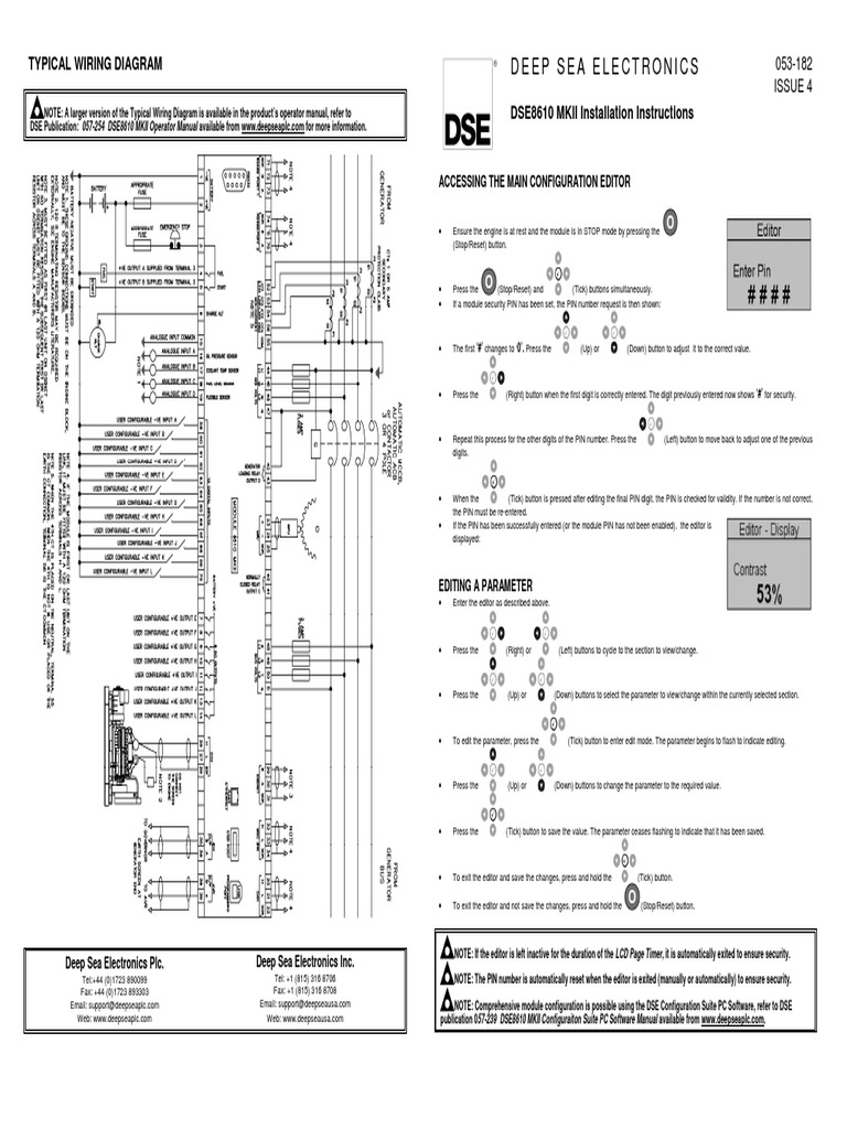 DSE8610 MKII Installation Instructions PDF | PDF | Mains Electricity ...