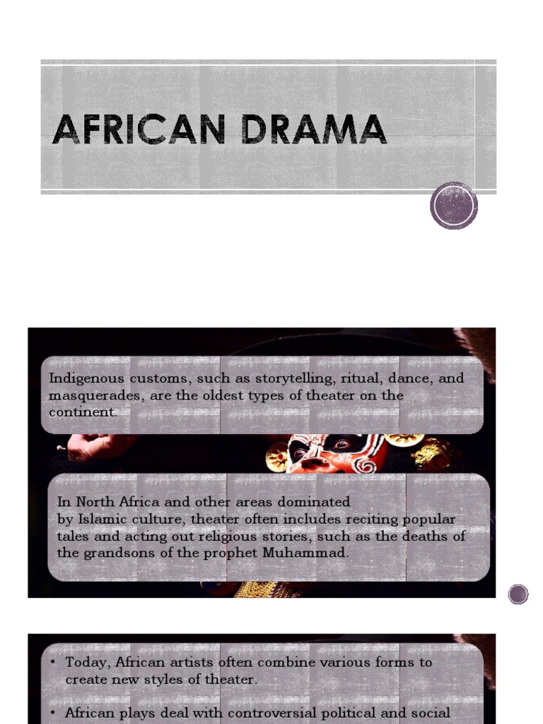 African Drama | PDF | Traditions | Africa