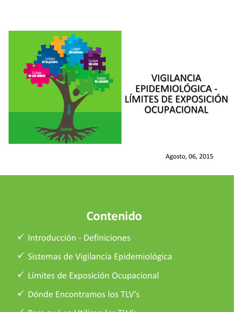 Limites De Exposición Ocupacional Pdf Vigilancia Epidemiología
