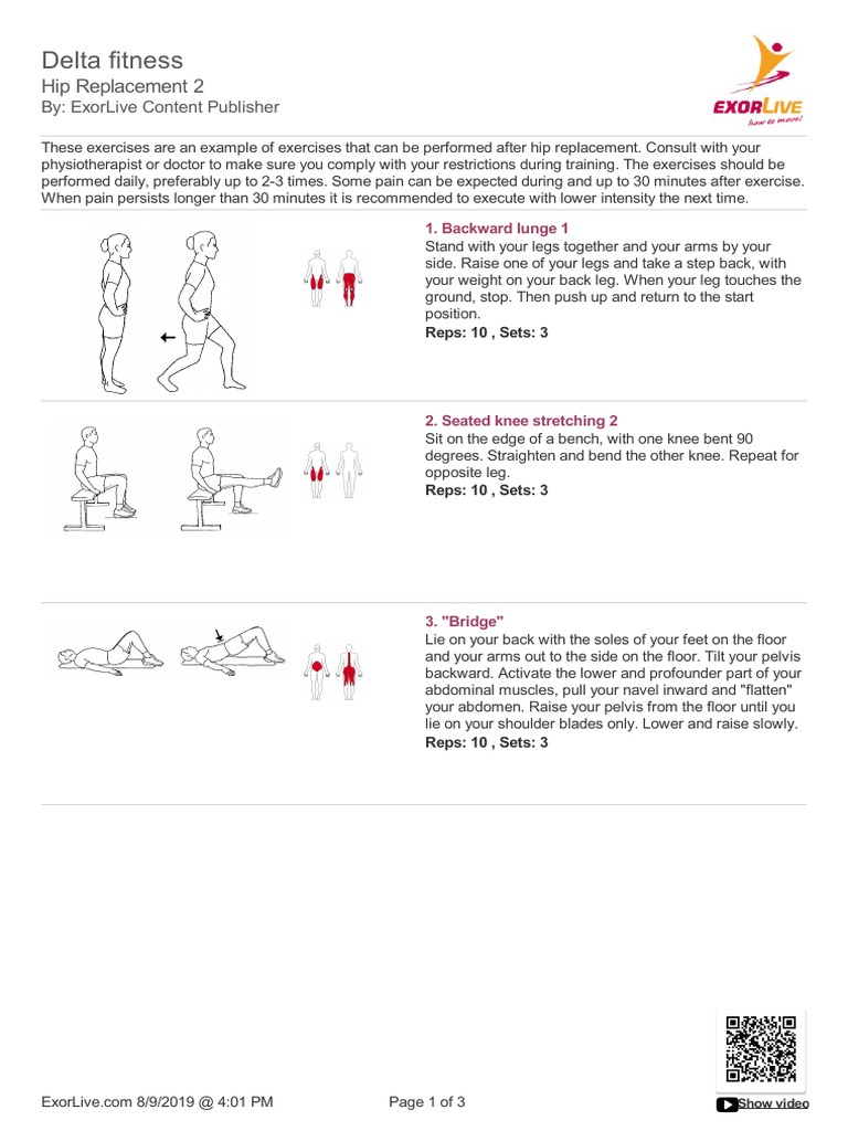 Delta Fitness: Hip Replacement 2 | PDF | Sports