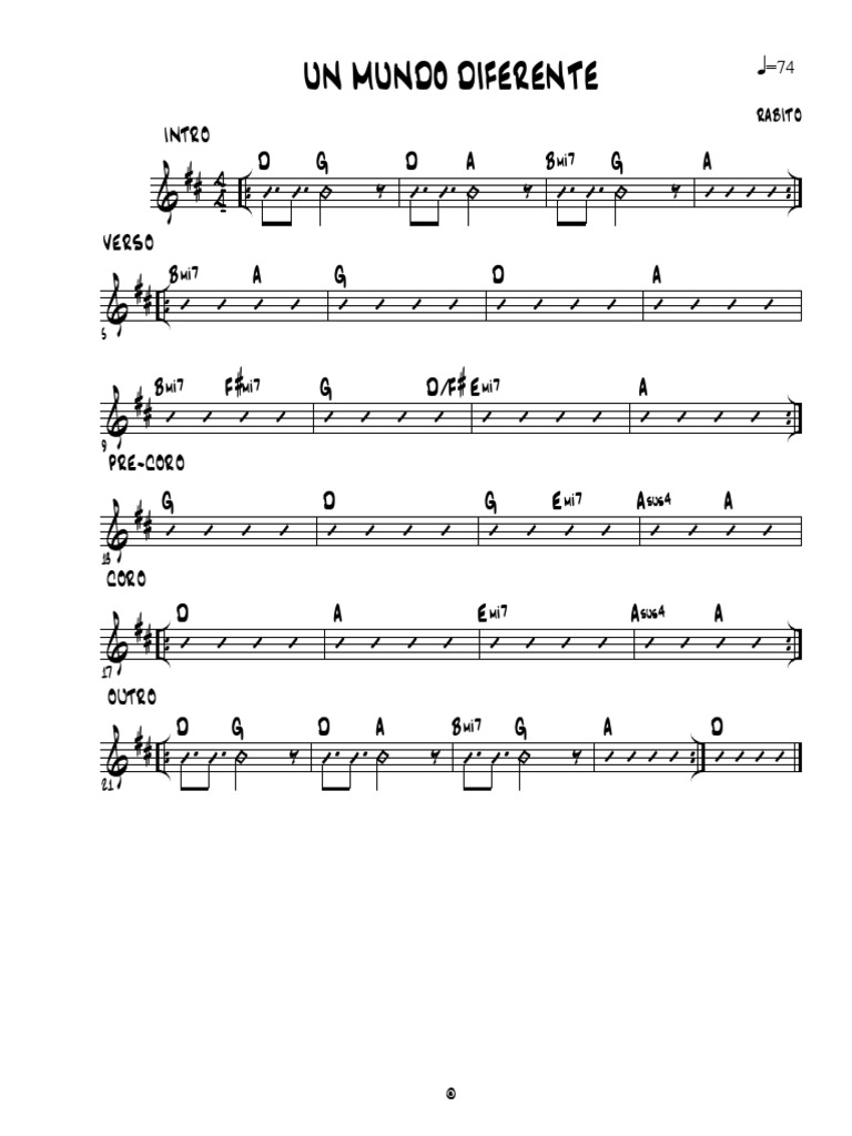 Un Mundo Diferente Rabito D PDF | PDF