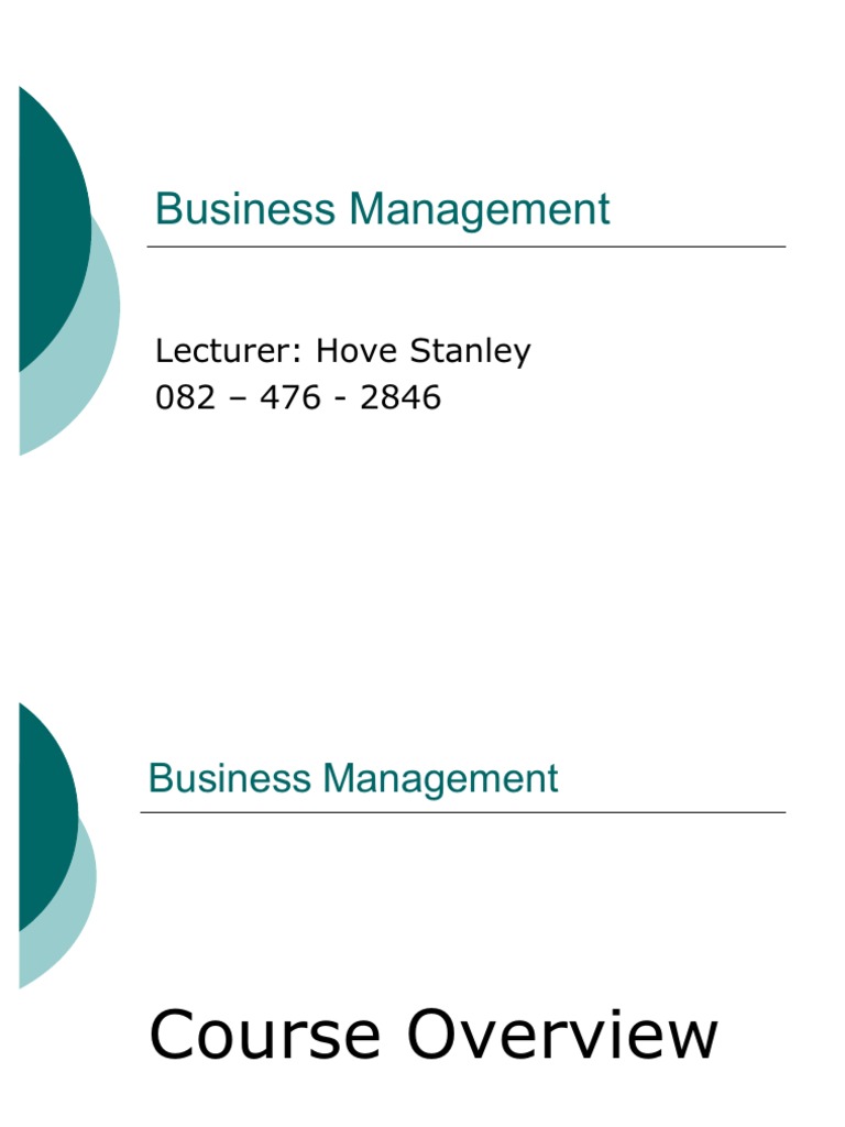 Introduction To Business Management | PDF | Market Economy | Economics