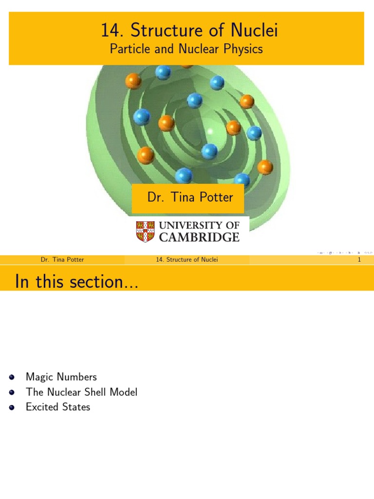 The Nuclear Shell Model: An Analogy to Noble Gas Atoms | PDF | Atomic ...