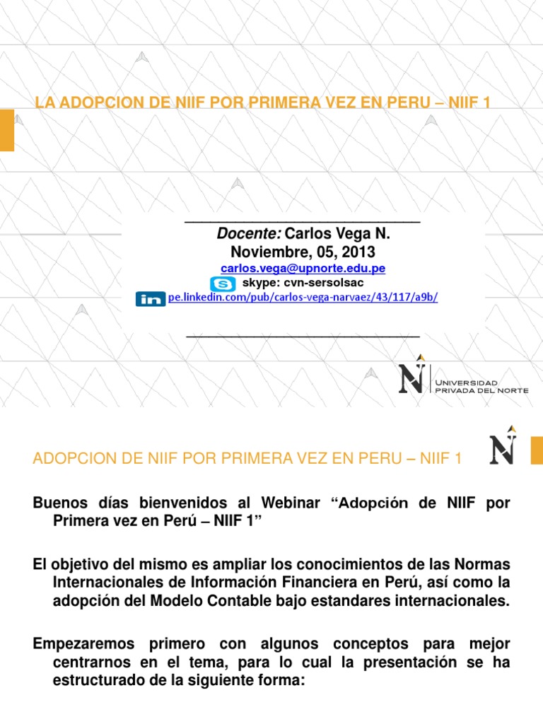 Niif 1 Peru | PDF | normas internacionales de INFORMACION FINANCIERA ...