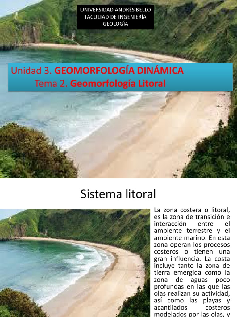 Geomorfo Litoral | PDF | Costa | Zona litoral