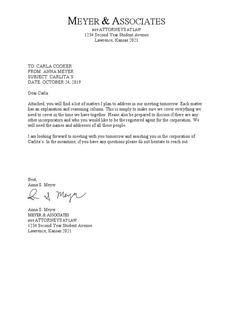 Letter To Carla | PDF | Law