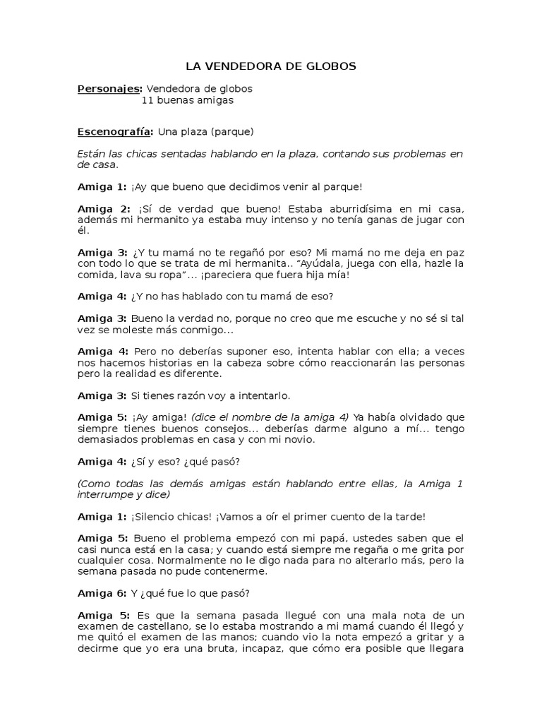 La Vendedora de Globos: Un Cuento de Amistad | PDF | Pecado | Cristo ...