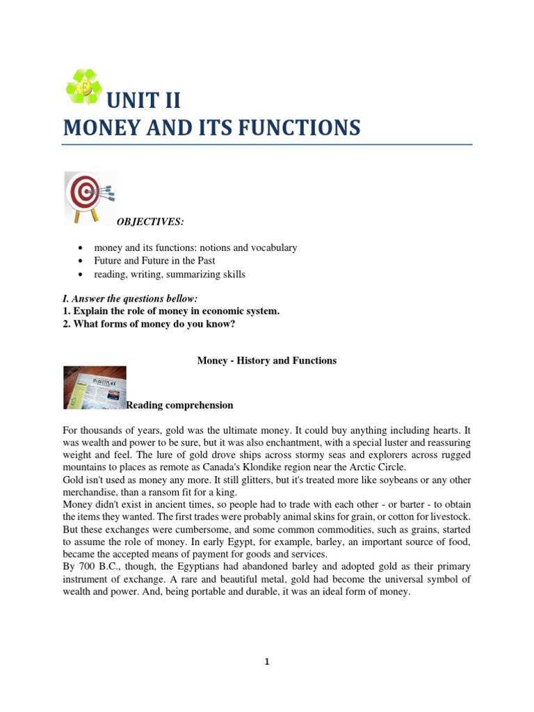 Money and Its Functions-St | PDF | Currency | Value (Economics)