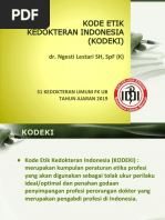 Kode Etik Kedokteran Indonesia - MKEK IDI | PDF