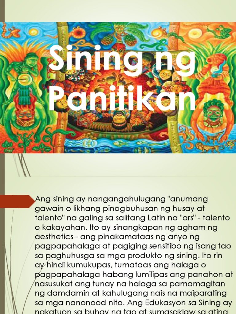Sining NG Panitikan | PDF