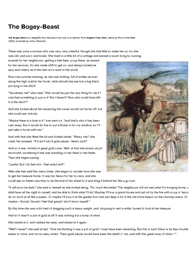 The Bogey-Beast: A Fairy Tale About How Luck Is All Relative | PDF