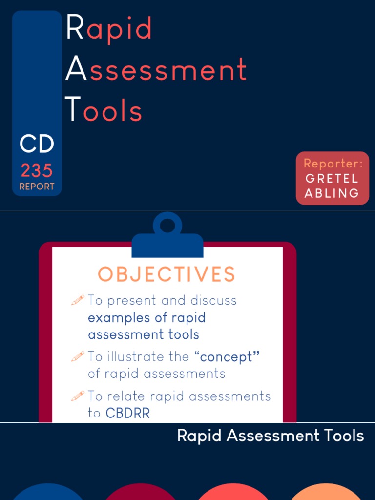 CD 235 Report Rapid Assessment Tools PPT Abling | PDF | Non ...