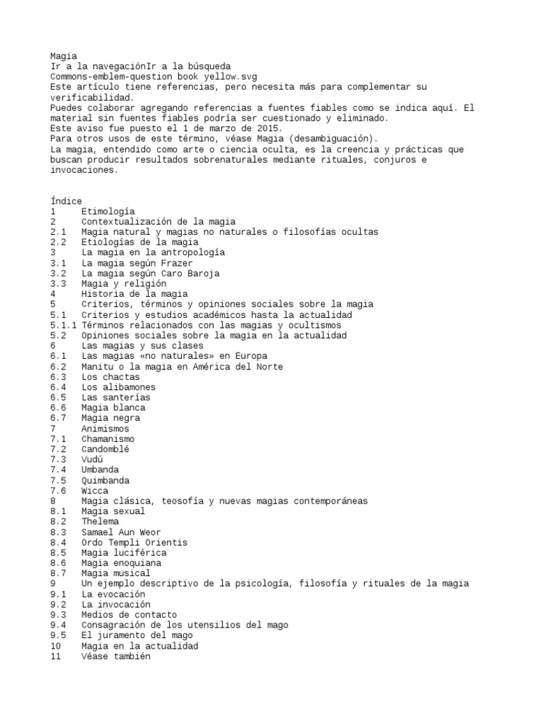 Magia Pdf Antropología Cultural Religión Y Creencia