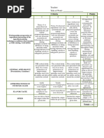 Rubrics For Table Skirting | PDF | Rubric (Academic) | Evaluation Methods