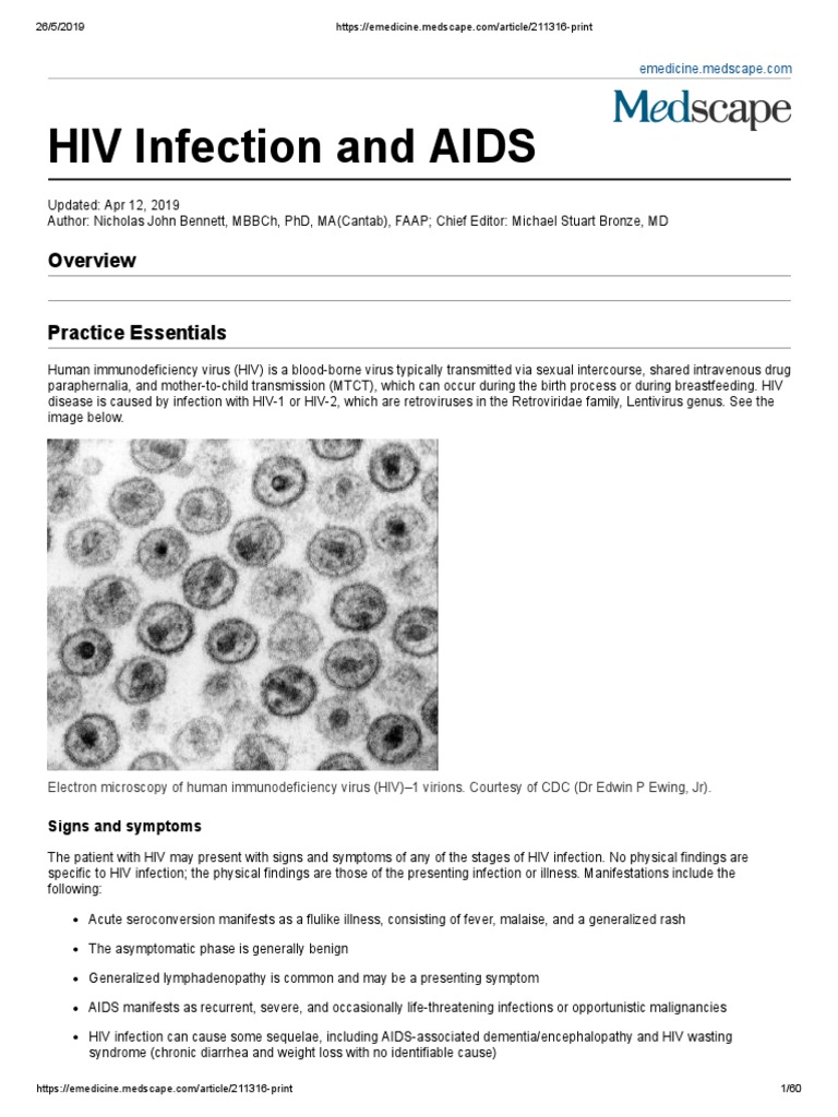 HIV Medscape | PDF | Management Of Hiv/Aids | Hiv/Aids