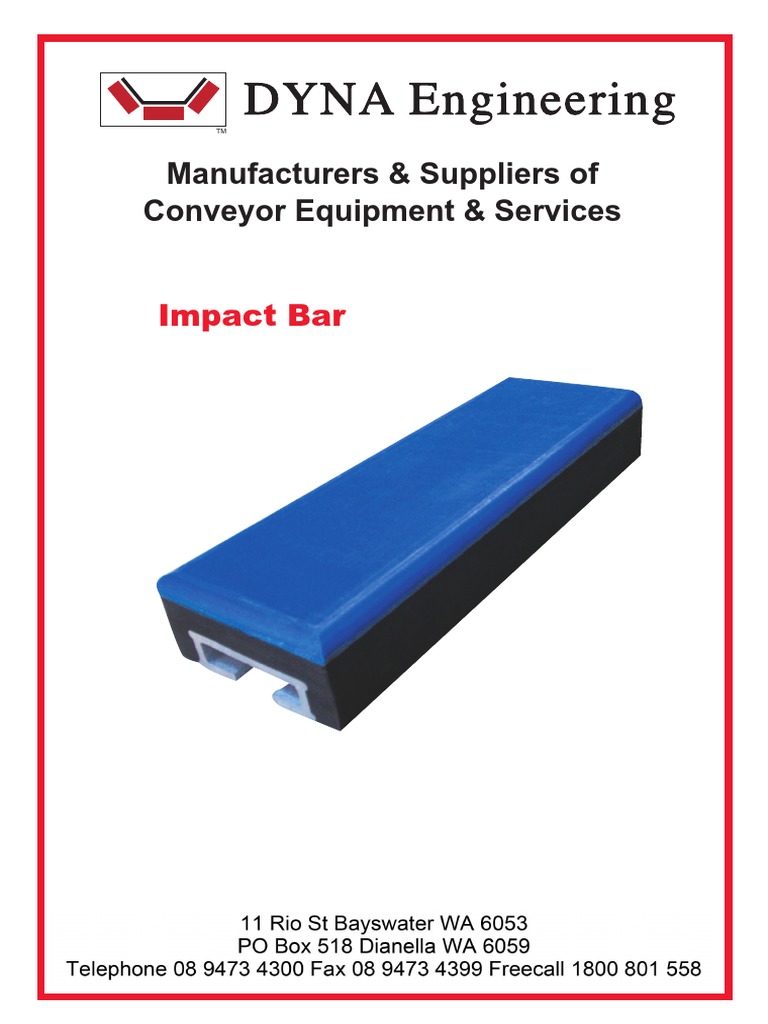 Impact Bar Brochure Rev 1 Web | PDF | Belt (Mechanical) | Hardness