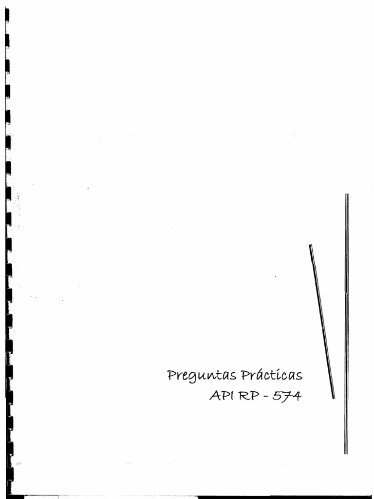 Preguntas Practicas API RP-574 | PDF