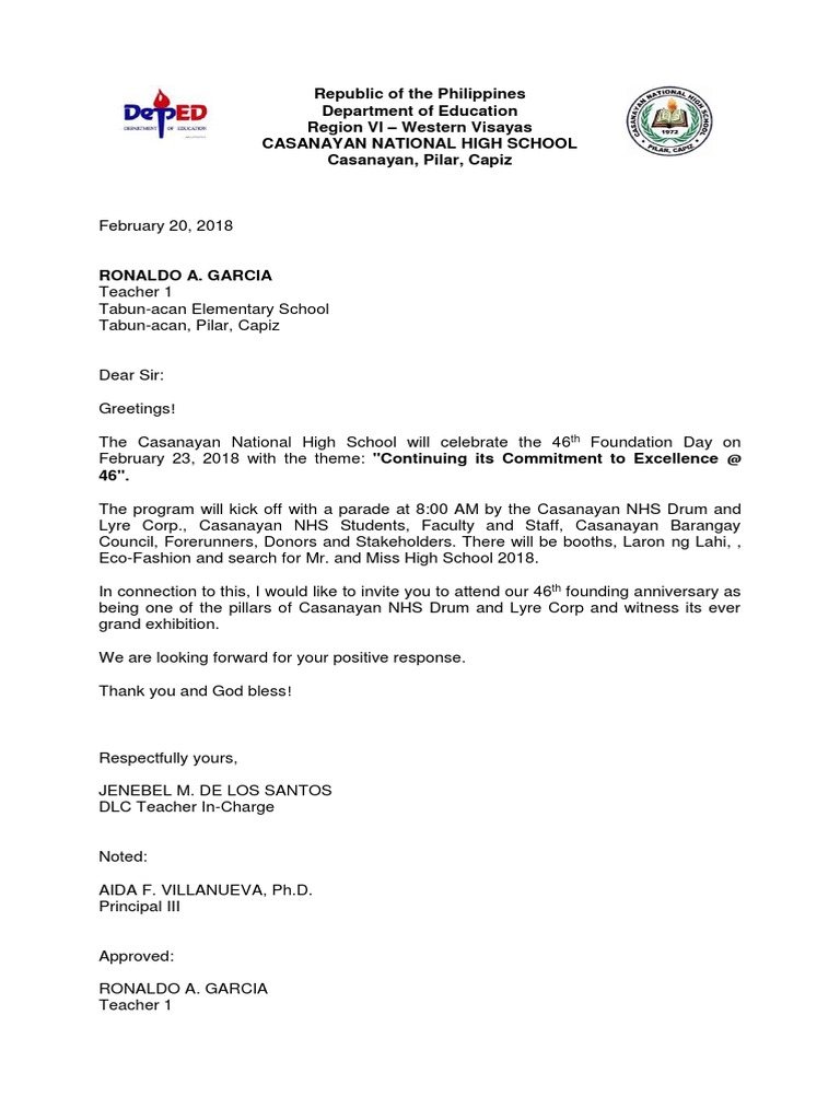 Letter Invition | PDF