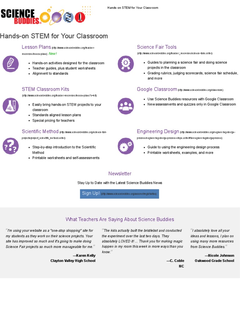 Hands-On STEM For Your Classroom | PDF | Classroom | Science