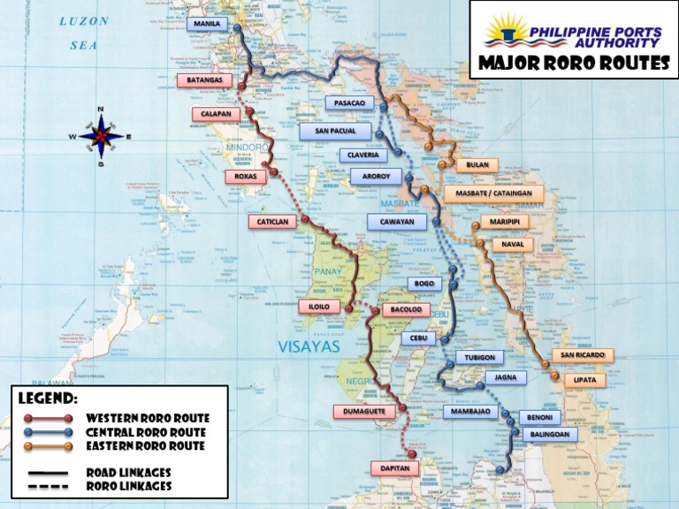 Major RORO Routes Map | PDF