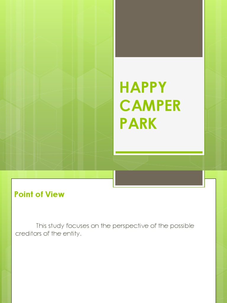 Happy Camper Park Case Study | PDF | Revenue | Net Income