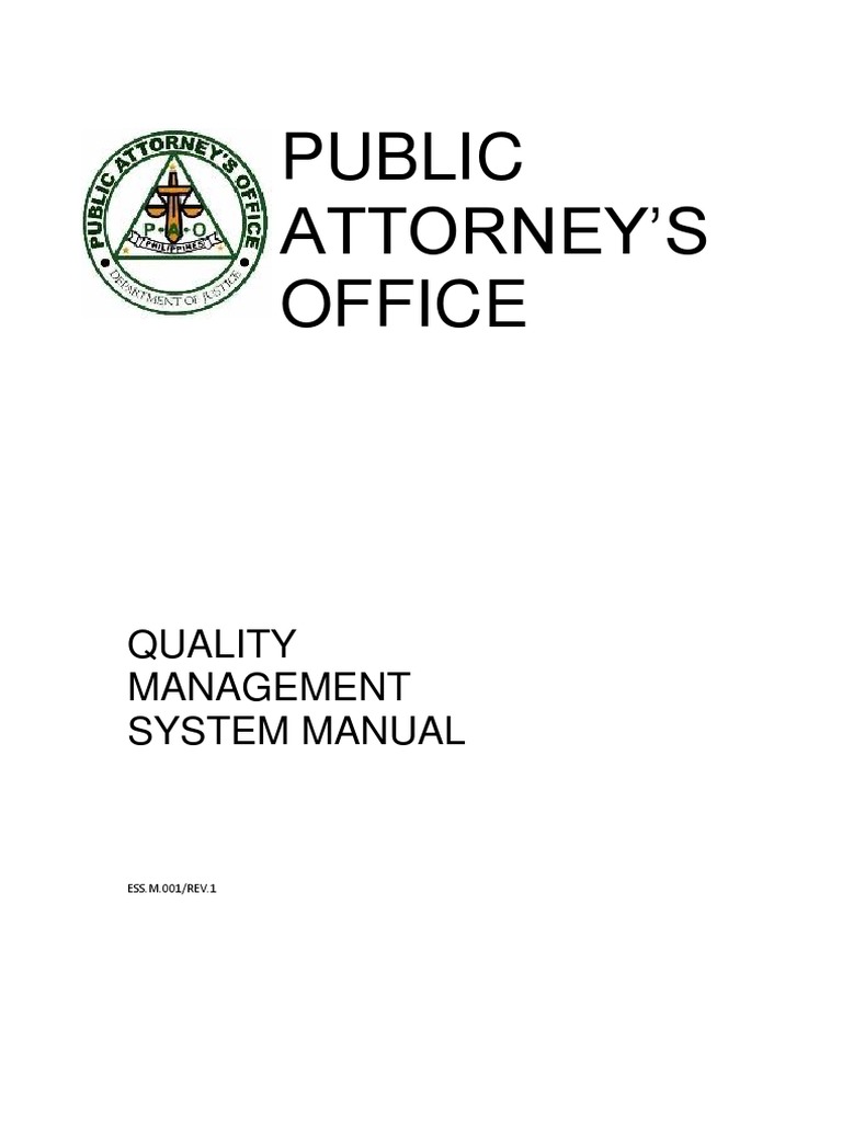 PAO Quality Manual Rev - 1 | PDF | Internal Audit | Audit