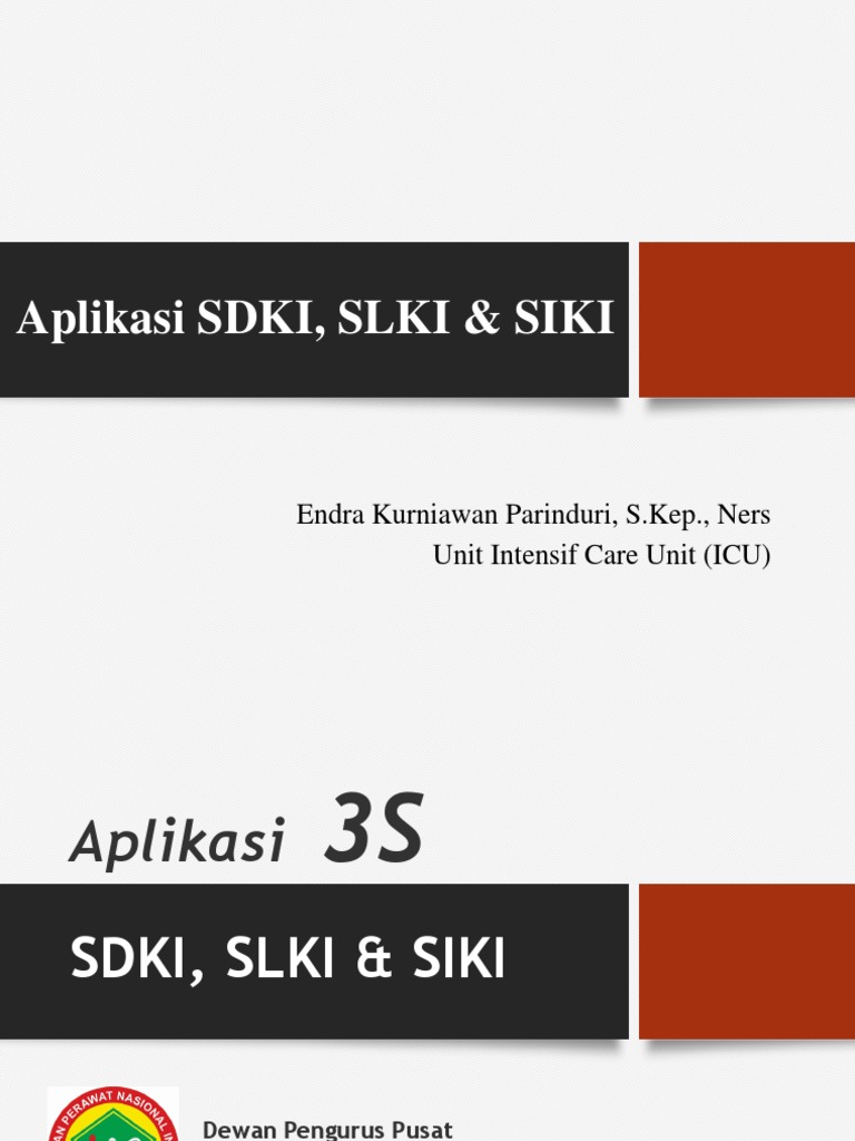 Aplikasi SDKI, SLKI & SIKI dalam Keperawatan | PDF | Pengembangan Diri ...