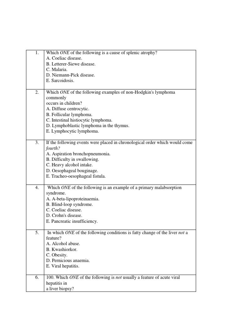 Medical Questions and Answers: A Compilation of Clinical Vignettes ...