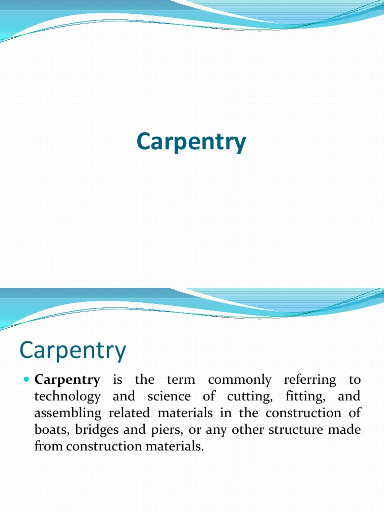 Carpentry Tools and Wood Types Guide | PDF | Wood | Plywood