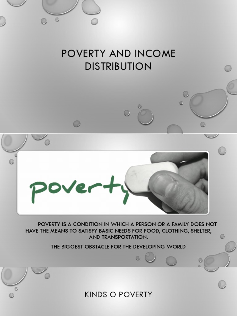 Poverty and Income Distribution | PDF | Income Distribution | Economic ...