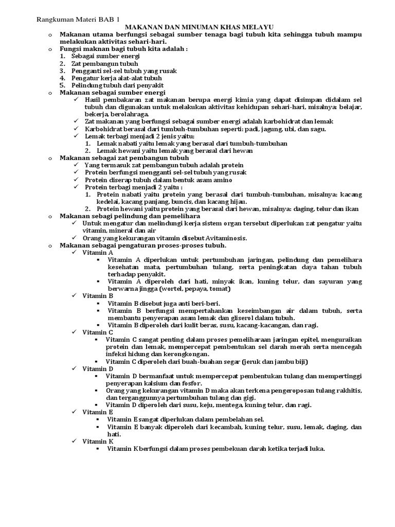 Rangkuman Materi BAB 1 BMR | PDF