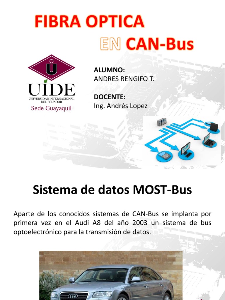 Fibra Optica CAN-Bus | PDF | Fibra óptica | Transmisión de datos