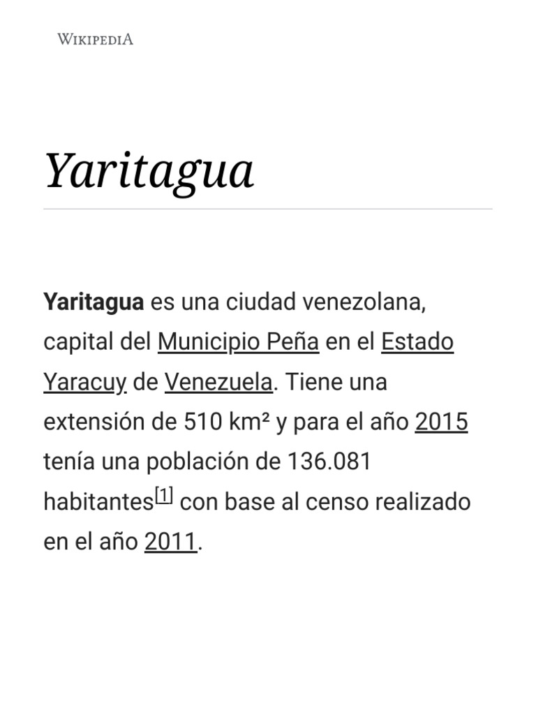Yaritagua - Mi Pueblo | PDF | Naturaleza