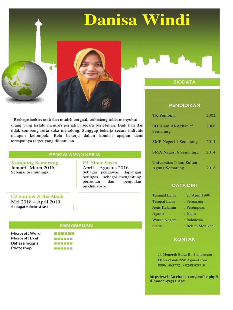 CV Danisa Windi PDF | PDF