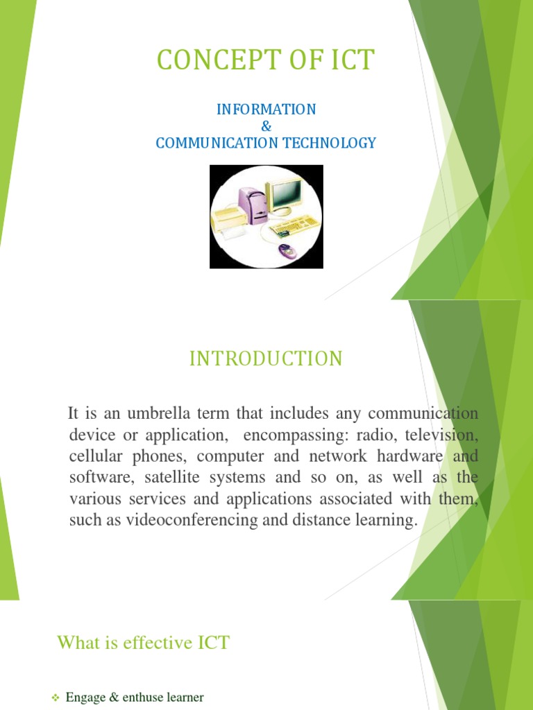 Concept of Ict: Information & Communication Technology | PDF