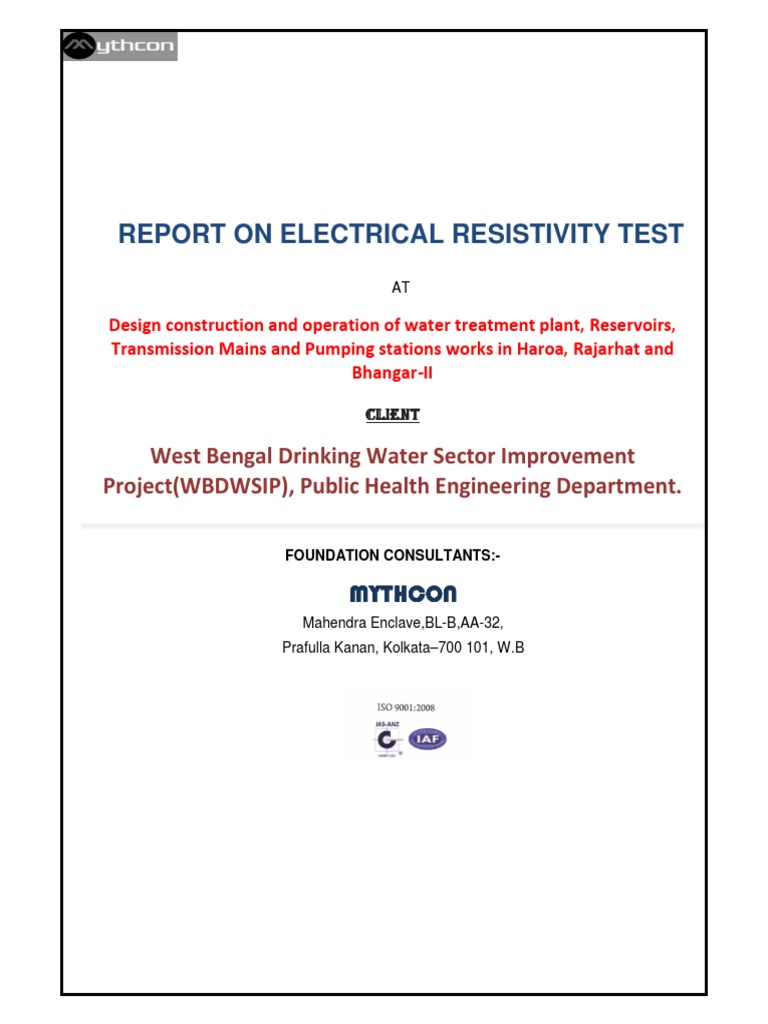 Report On Electrical Resistivity Test | Download Free PDF | Physics ...