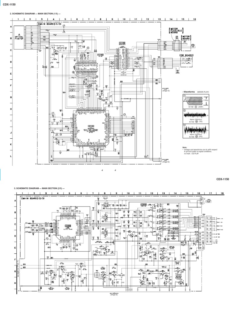 Schematic Diagram - Main Section (1/3) - : (Mode:Play) | PDF | Electric ...