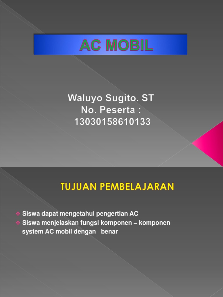 Presentasi AC | PDF | Teknologi & Rekayasa