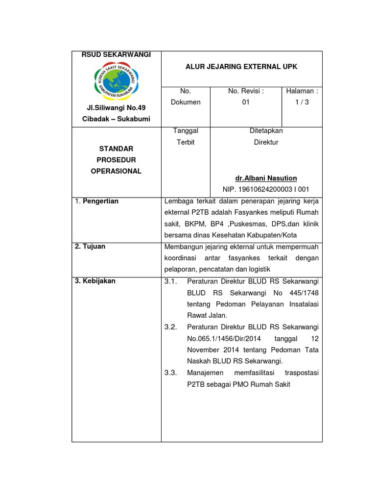 Alur Jejaring Eksternal TB | PDF