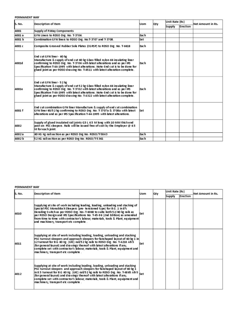 P Way | PDF | Track (Rail Transport) | Rail Transport