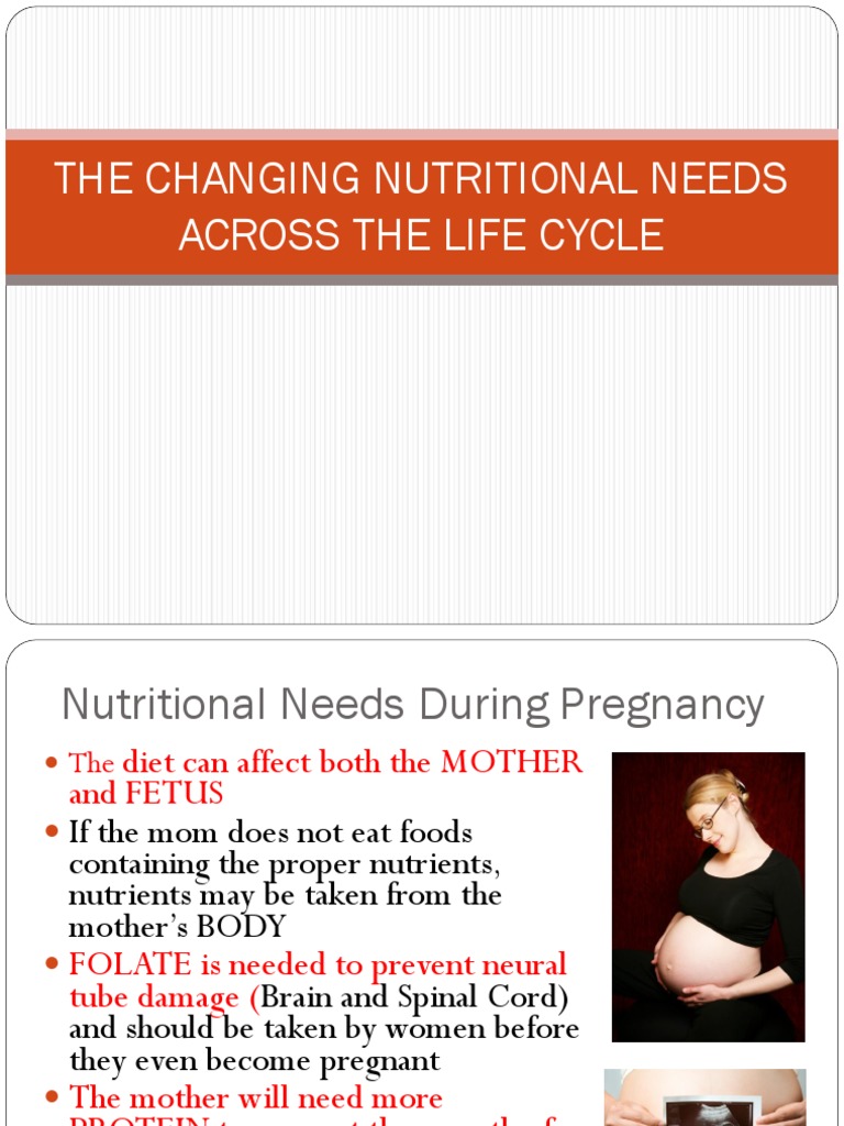 Nutritional Needs Across Life Stages | PDF | Eating | Foods