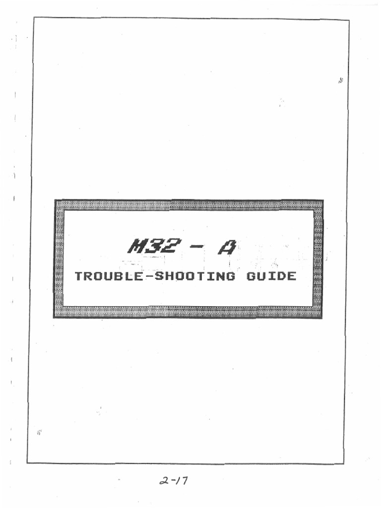 Mazak M32 Troubleshooting PDF | PDF | Random Access Memory | Floppy Disk