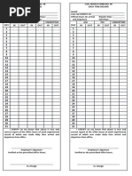 Daily Time Record DTR Blank Form | PDF