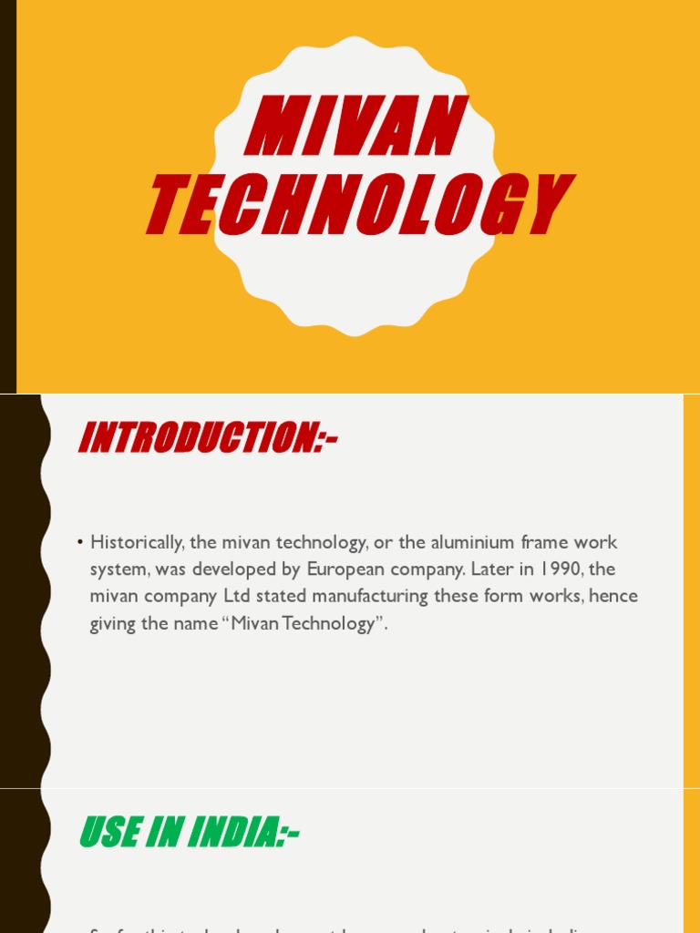 Mivan Technology | PDF | Technology & Engineering