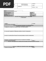 Ejemplo de Un Formato de Reporte de No Conformidad (RNC) | PDF