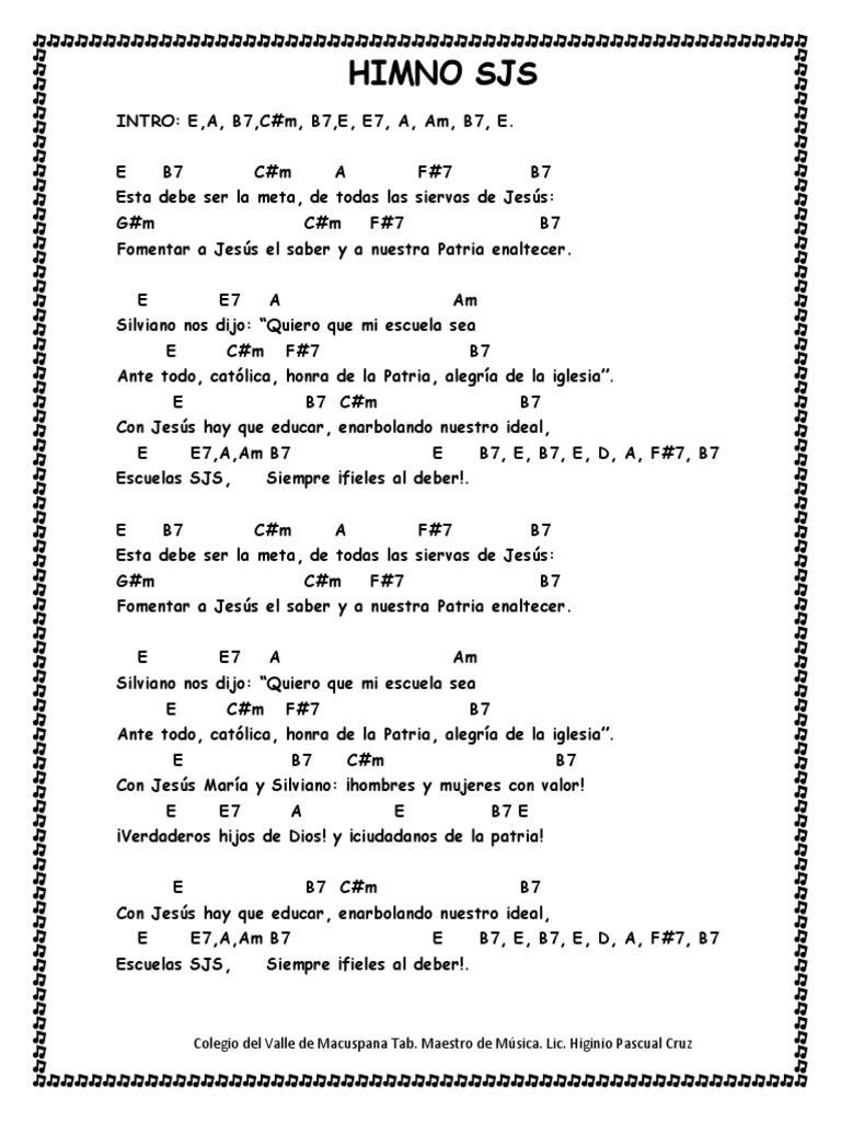 Himno Sjs-Higinio Pascual Cruz | PDF