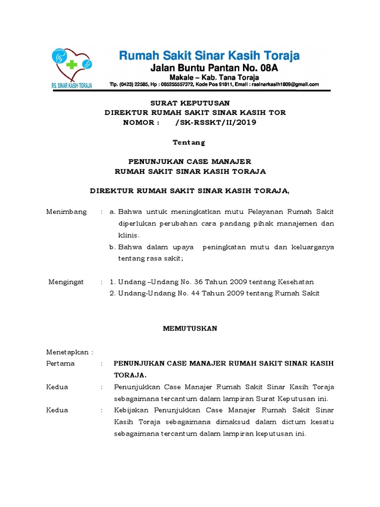 SK MPP Dan Uraian Tugas | PDF