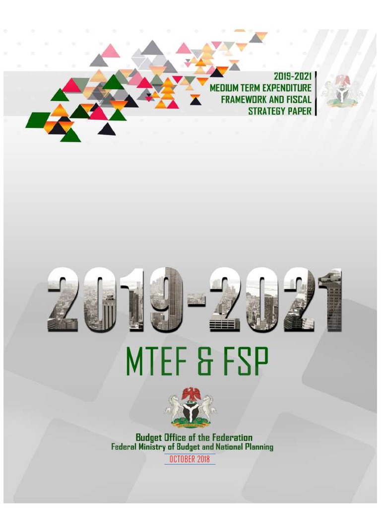 2019-2021 Mtef - FSP Updated | PDF | Economic Growth | Inflation